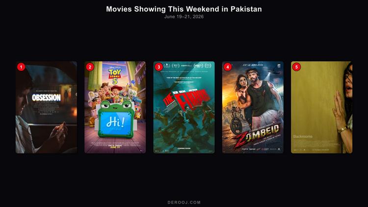 Movies This Weekend in Pakistan (June 19–21, 2026) | Derooj